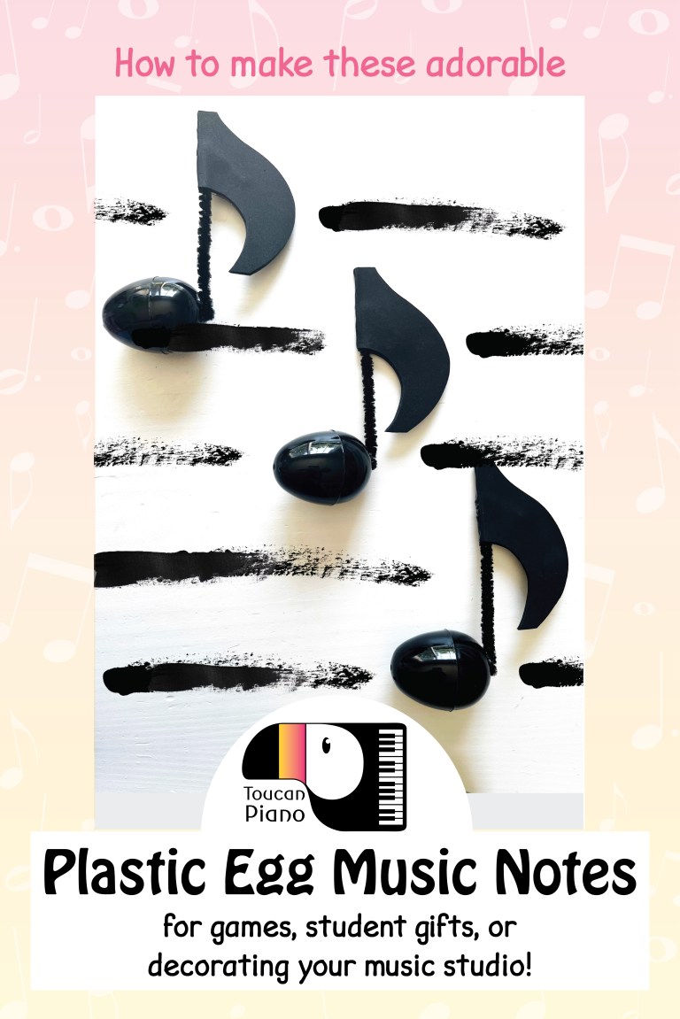 Plastic Egg Music Notes – Toucan Piano