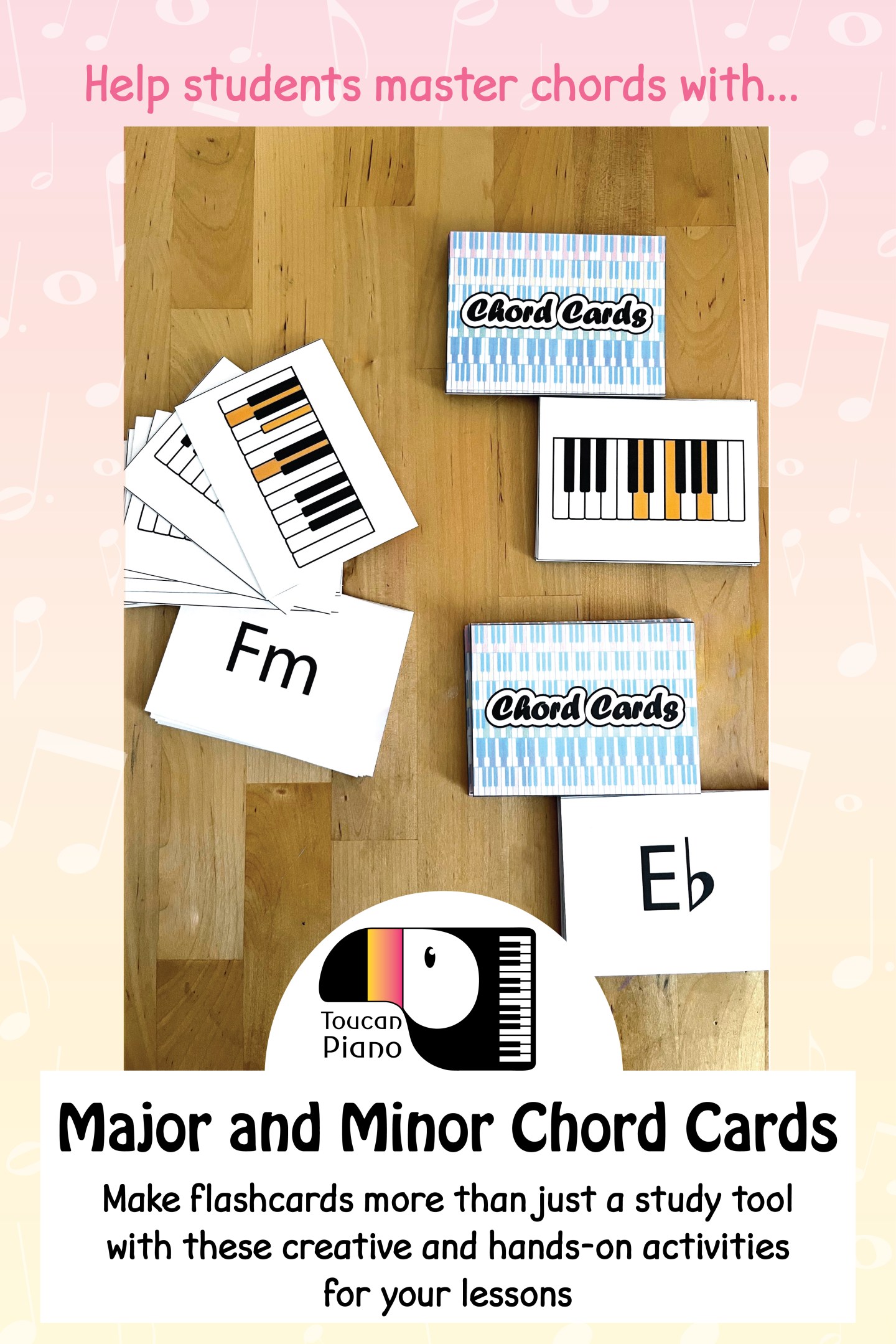 Chord Flashcards – How to Use them with your Students – Toucan Piano